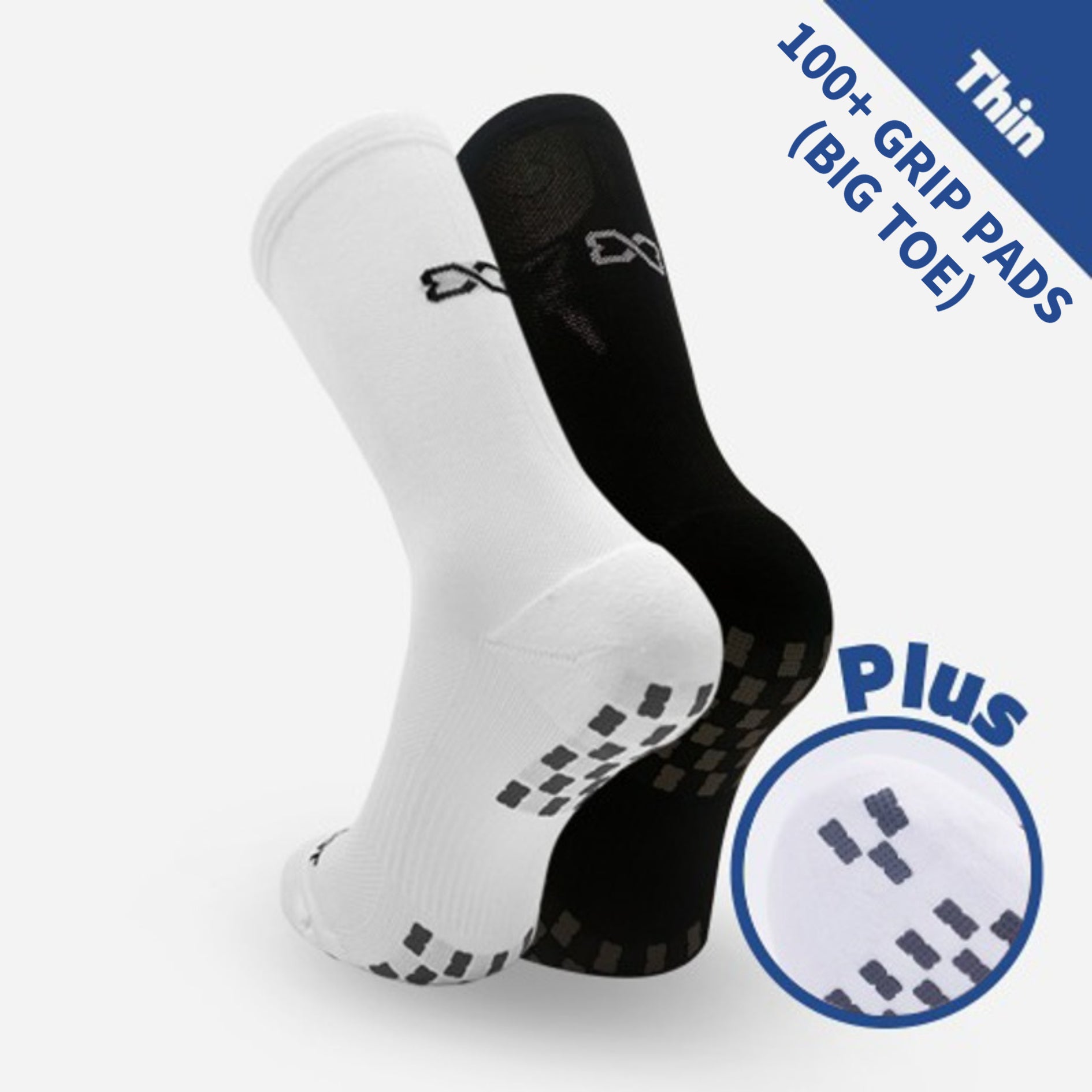WEFOOT® IN&OUT Dual-Grip PLUS Lite Crew Socks (Thin) – WE FOOT TECHNOLOGY